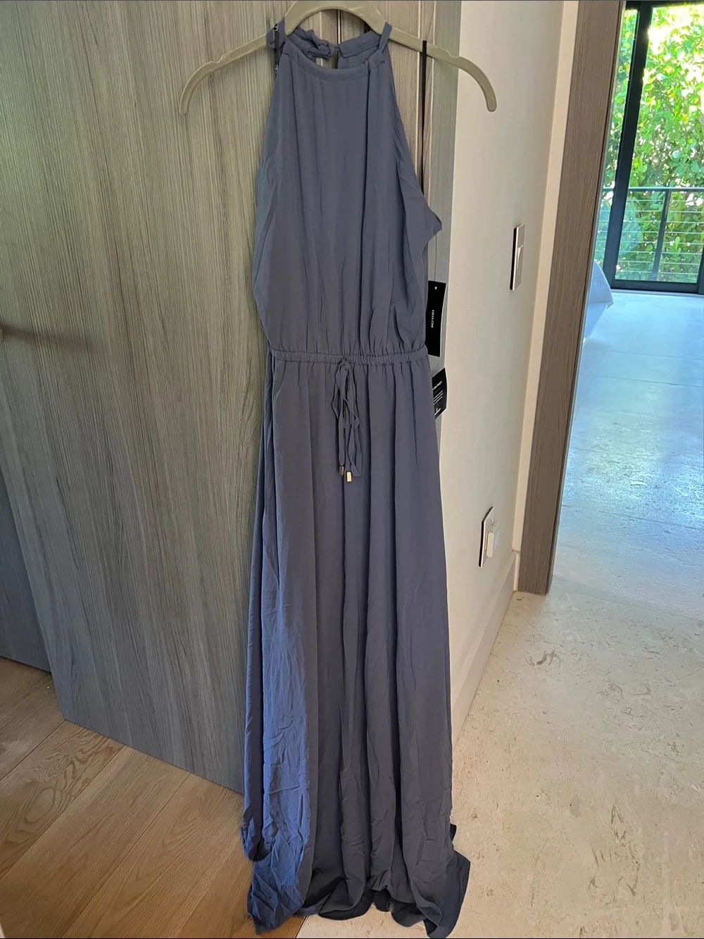 Lulus | Dresses | Nwt Lulus Be Mellow Chiffon Tank Maxi Dress Blue S ...